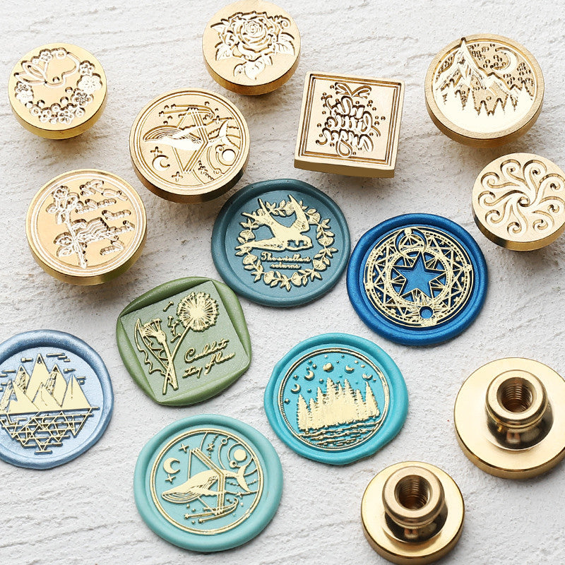 Wedding Wrapped Gift Postcard Reusable Portable Wax Seal Stamps ...